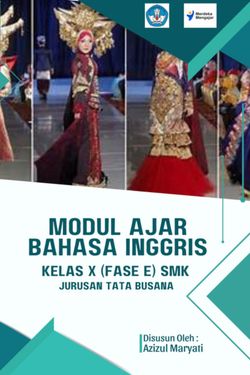 Book Creator | Modul Bahasa Inggris Kelas X Fase E SMK Jurusan Tata Busana