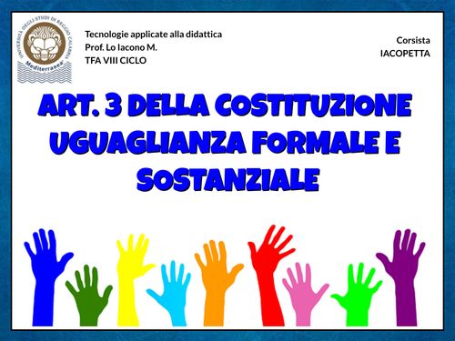 Book Creator | ART.3 DELLA COSTITUZIONE