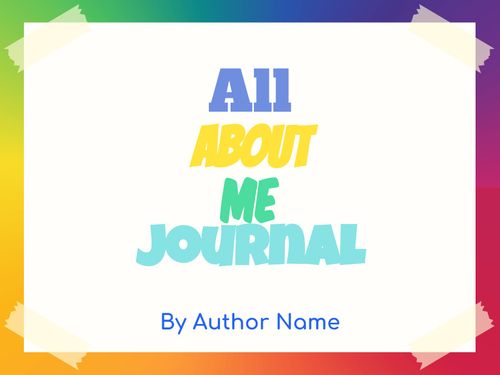 Book Creator | All About Me Journal