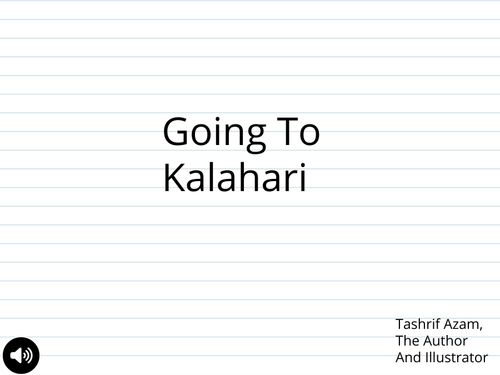 Book Creator | Going to Kalahari