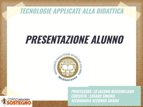 Book Creator | PRESENTAZIONE ALUNNO