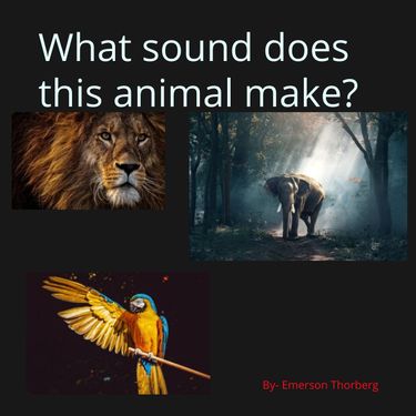 Book Creator | What Sound Does This Animal Make?