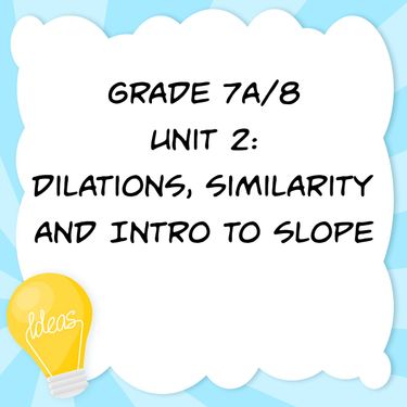 Book Creator | Grade 8 Unit 2: Dilations, Similarity and Intro to Slope