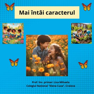 Book Creator | Mai întâi caracterul