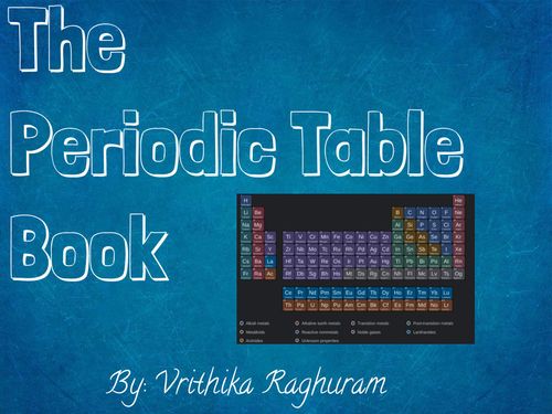 Book Creator | My Periodic Table
