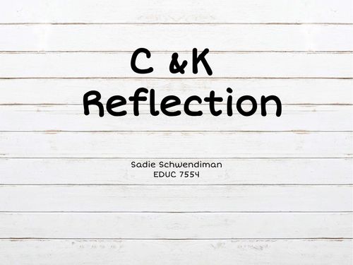 Book Creator | C&K Reflection