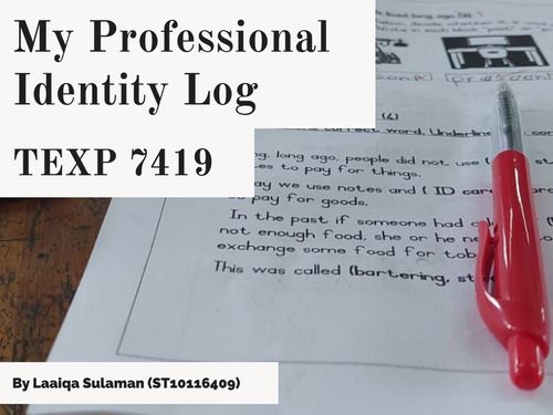 Book Creator | Laaiqa's Professional Identity Log
