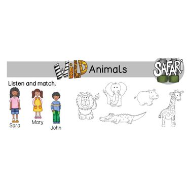 Book Creator | Listening activity wild animals