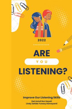 Book Creator | ARE YOU LISTENING?