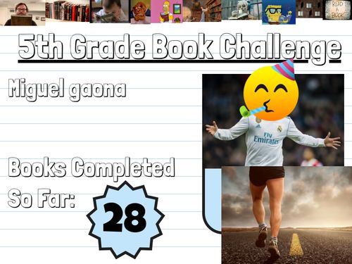Book Creator | (copy) (copy) 5th Grade Book Challenge Reading Log