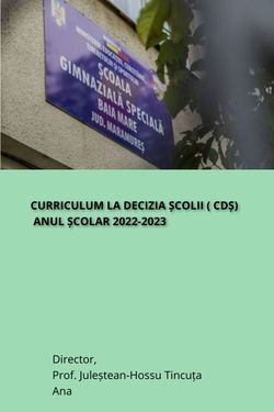Book Creator | Școala Gimnazială Specială-Broșură CDȘ an școlar 2022-2023