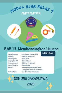 Book Creator | modul ajar kelas 1 matematika membandingkan ukuran