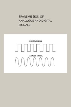 Book Creator | Trasmission of analogue and digital signals