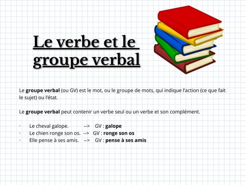 Book Creator | Le verbe et le groupe verbal