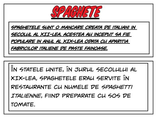 Book Creator | Spaghete