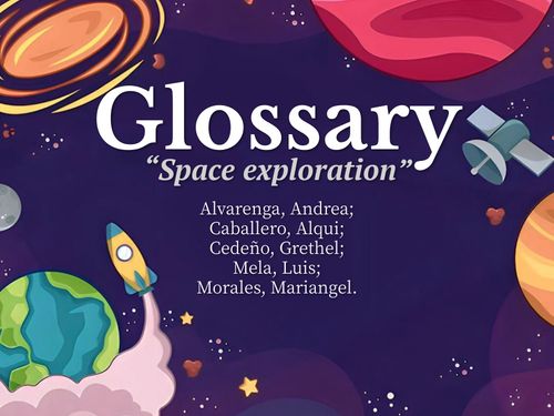 Book Creator | Space Exploration Glossary.