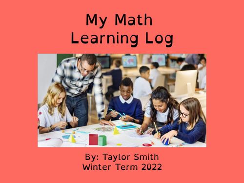 Book Creator | My Math Learning Log
