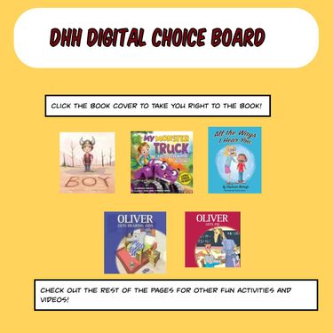 Book Creator | DHH Digital choice board