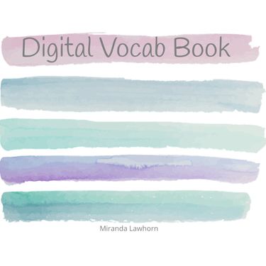 Book Creator | Chapter 12 Vocabulary book