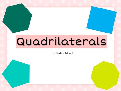 Book Creator | Quadrilaterals