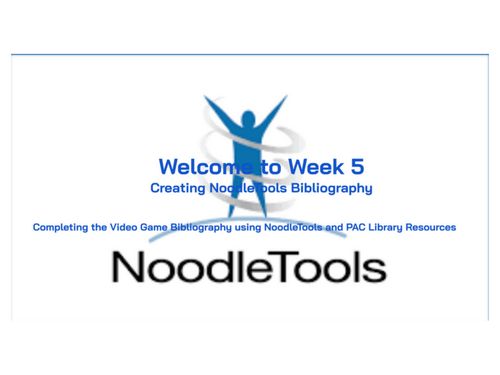 Book Creator | Creating NoodleTools Bibliography