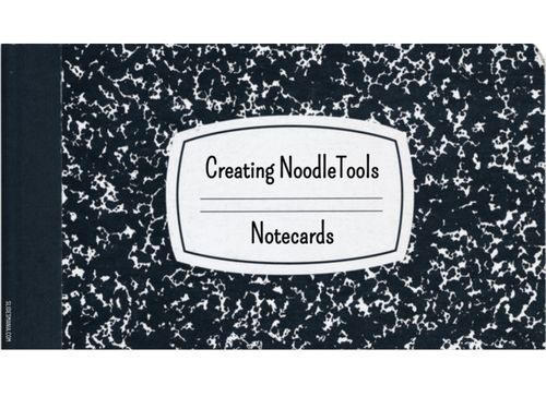 Book Creator | Creating NoodleTools Note cards