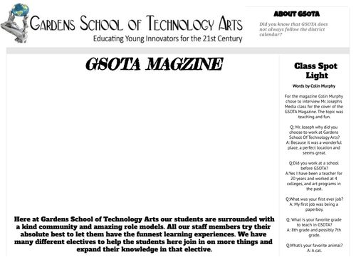 Book Creator | 3/17 GSOTA MAGAZINE