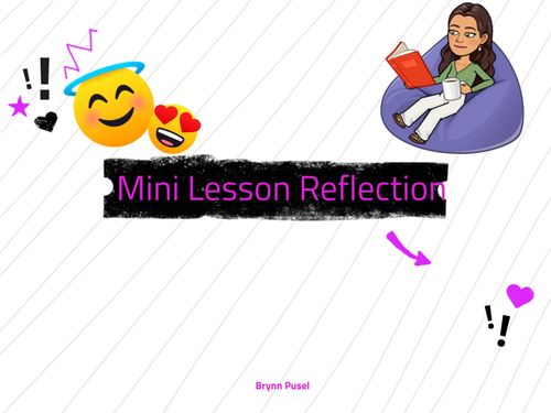 Book Creator | Mini Lesson Reflection