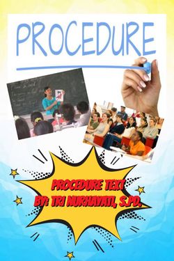 Book Creator | PROCEDURE TEXT