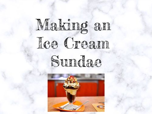 Book Creator | Making an Ice Cream Sundae