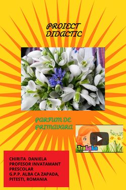 Book Creator | Proiect didactic: "Parfum de Primavara"