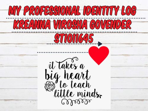 Book Creator | MY PROFESSIONAL IDENTITY LOG