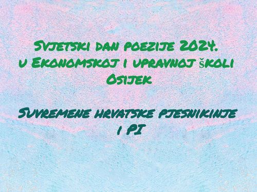 Book Creator | Svjetski dan poezije 2024. World poetry day