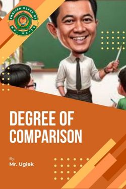Book Creator | DEGREE OF COMPARISON
