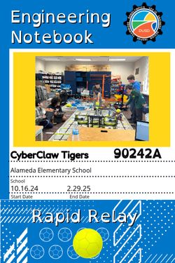 Book Creator | Rapid Relay - VEX IQ Engineering Notebook