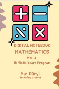 Book Creator | MYP 4 Mathematics Standard Digital Notebook