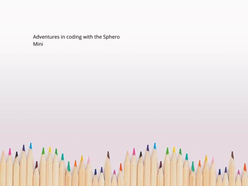 Book Creator | Coding With the Sphero MIni