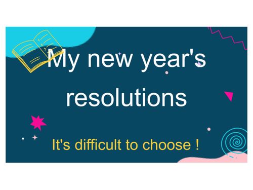 Book Creator | New Year's Resolutions