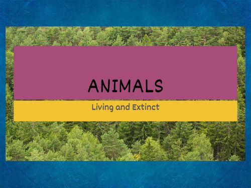 Book Creator | Animals: Living and Extinct