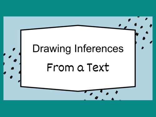 Book Creator | Drawing Inferences from a text
