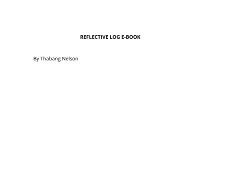 Book Creator | Reflective log