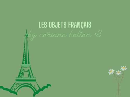 Book Creator | French Objects