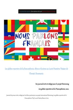 Book Creator | Les globe reporters de la Francophonie