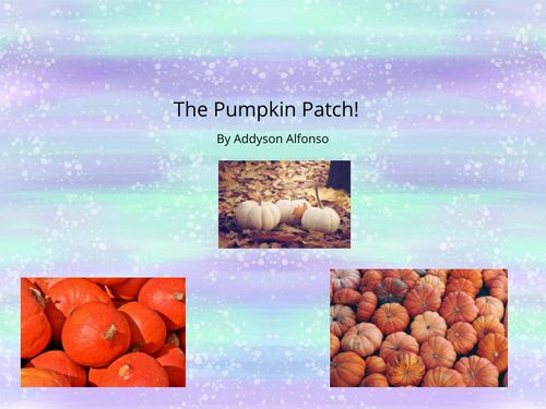Book Creator | The Pumpkin Patch