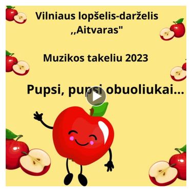Book Creator | Muzikos projektas ,,Pupsi, pupsi obuoliukai''