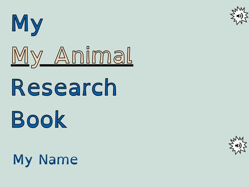 Book Creator | Animal Research Book