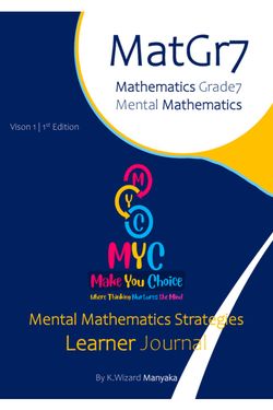 Book Creator | Mental Mathematics Strategies Learner Journal