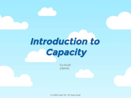 Book Creator | Introduction to Capacity