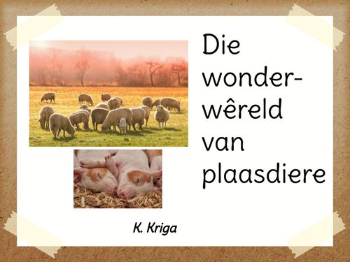Book Creator | Die wonder wêreld van plaasdiere