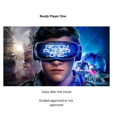 Book Creator | Ready Player One tasks